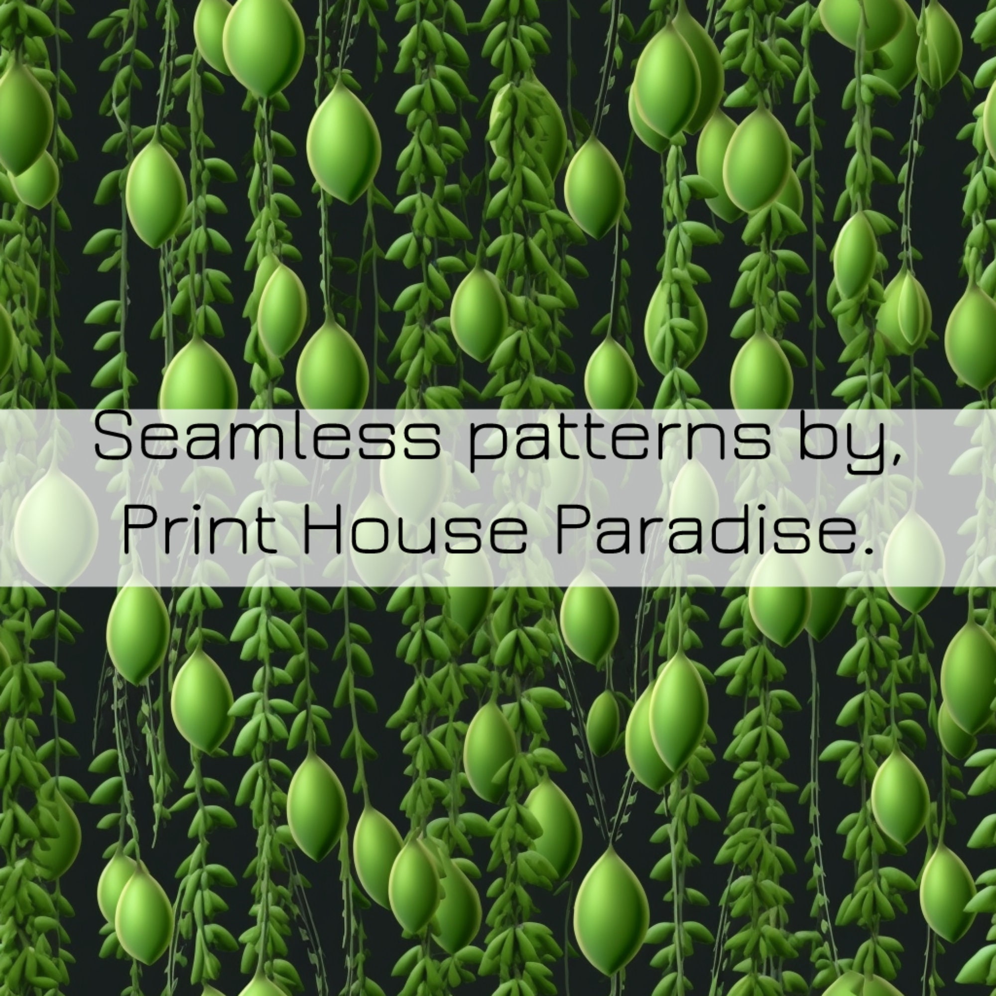 Repeating 3D Hanging Vine Patterns in Digital Download Format, 10 ...