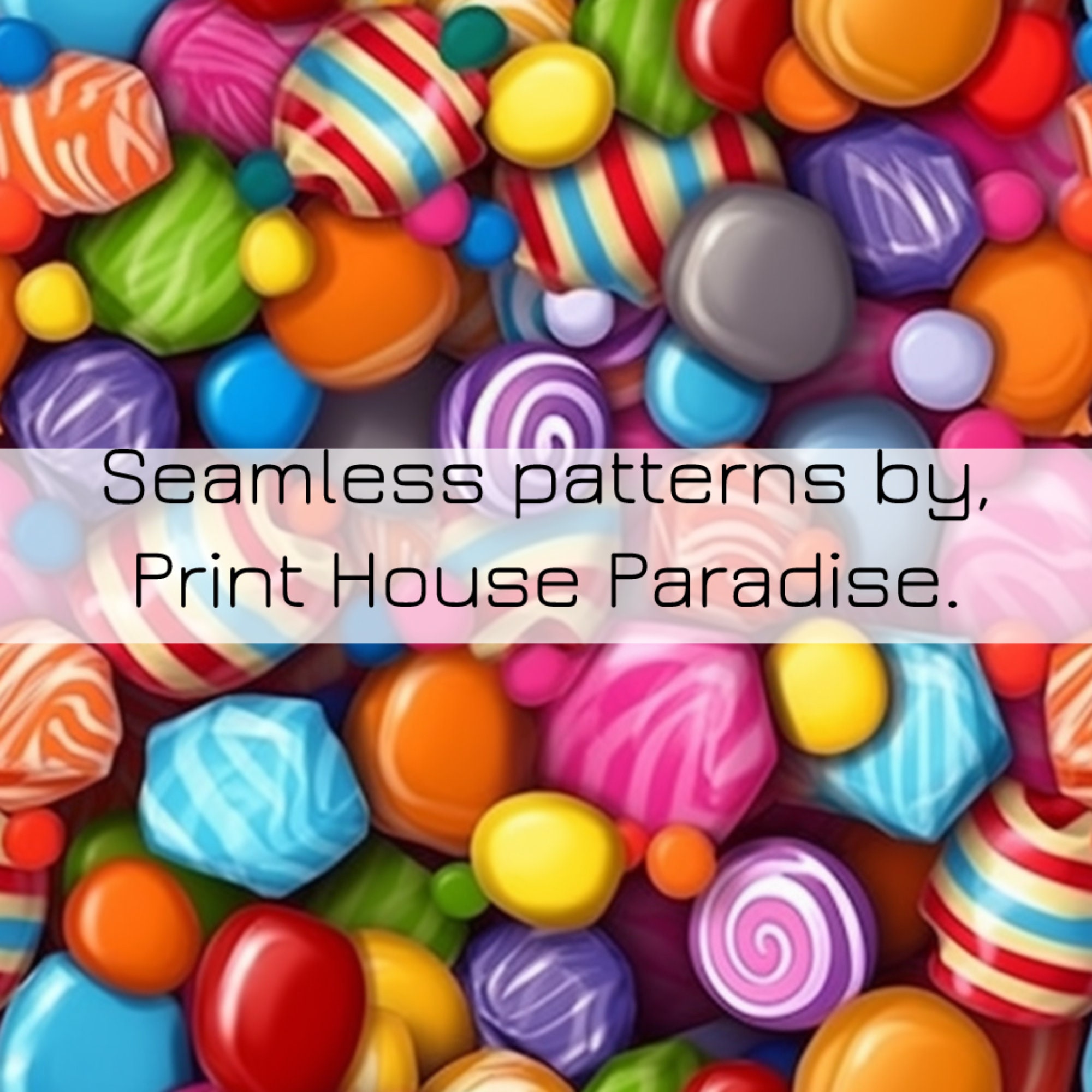 Repeating Candy Patterns in Digital Download Format, 10 Seamless ...