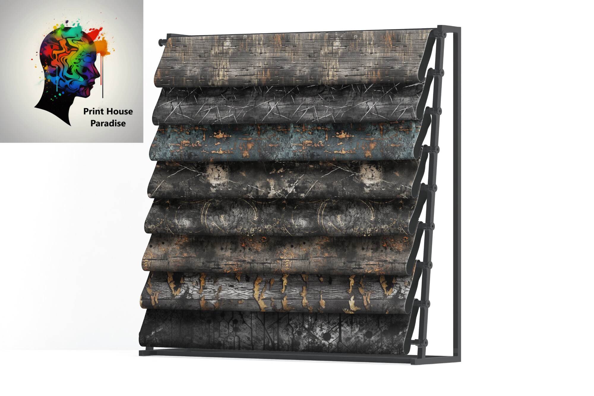 Repeating Dark and Torn Patterns in Digital Download Format, 10 ...