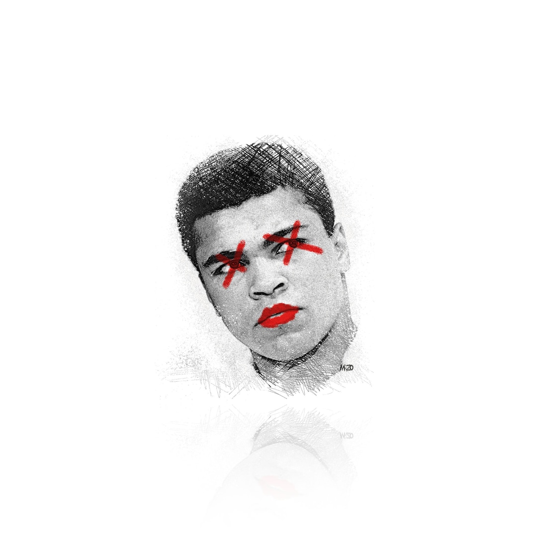 Muhammad Ali Square Print or Coaster - Etsy