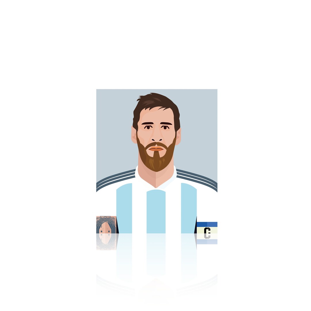 Lionel Messi Square Print - Etsy