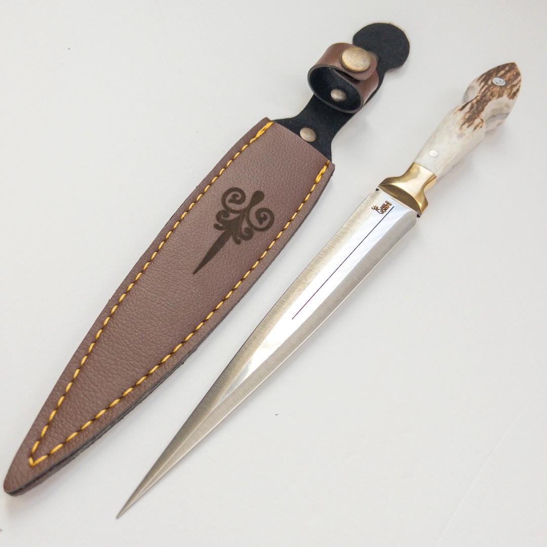 ANTLER KNIFE, DEER Antler Knife, Hunting Knife, Custom Gift With ...