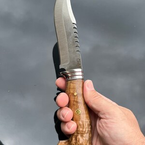 Nile, Wolf Head Handle Bowie Knife, Personalized Gift, Handmade Full ...