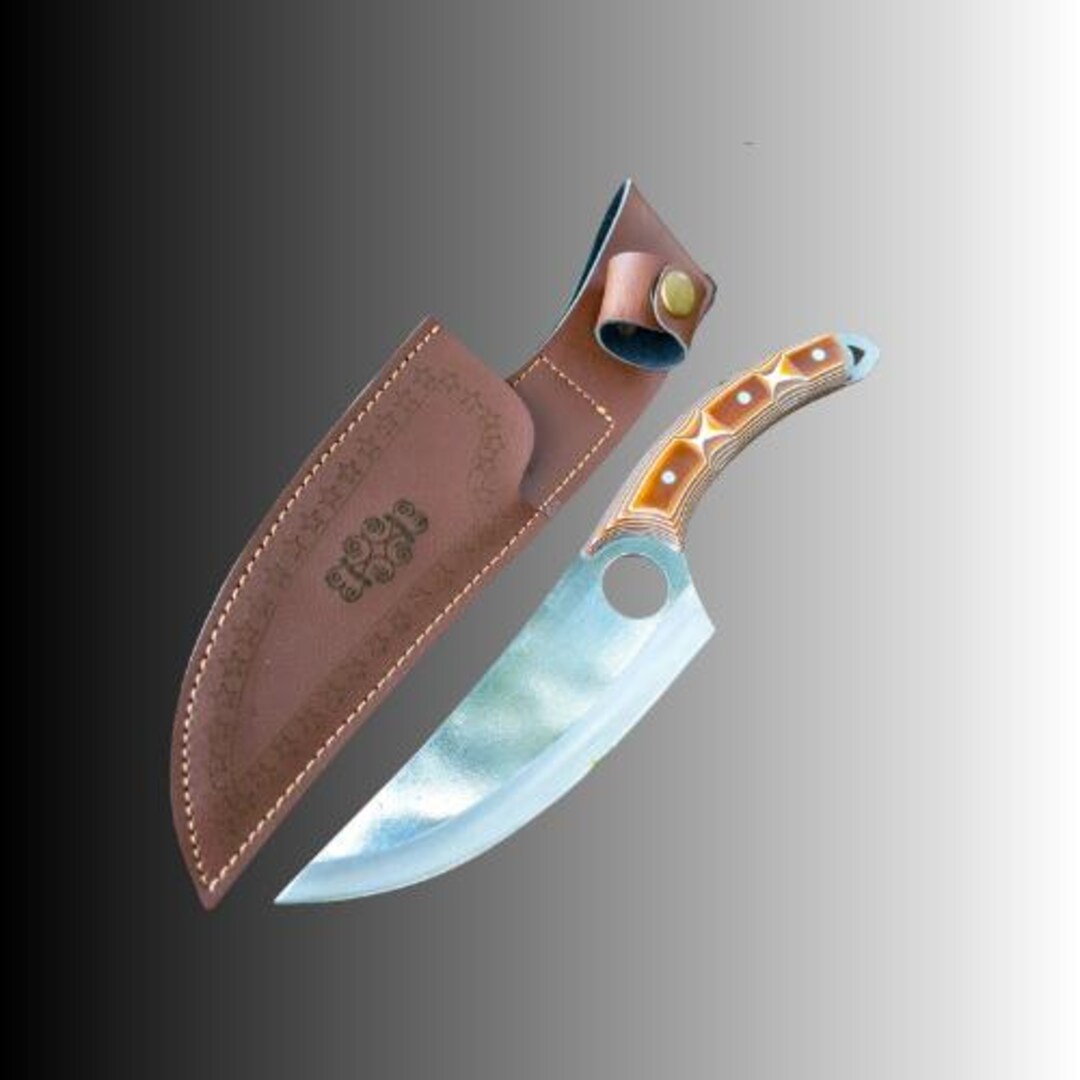 Handmade Viking Cleaver Knife, Forged German Stainless Steel, Durable ...