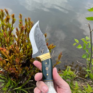 Nile, Deer Antler Bowie Knife With Sheath, Custom Gifts for Men, Stag ...