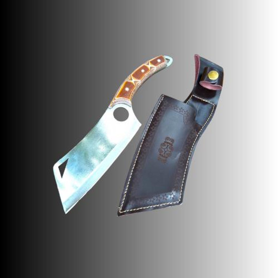 Perfect Viking Cleaver Chef Knife, German Steel With Verzalite Handle ...