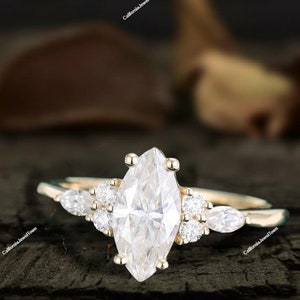 Fake marquise diamond ring store