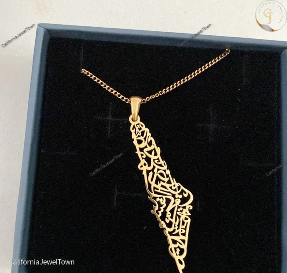 Palestine Map Necklace, Silver Palestine Pendant, Free Palestine Map ...