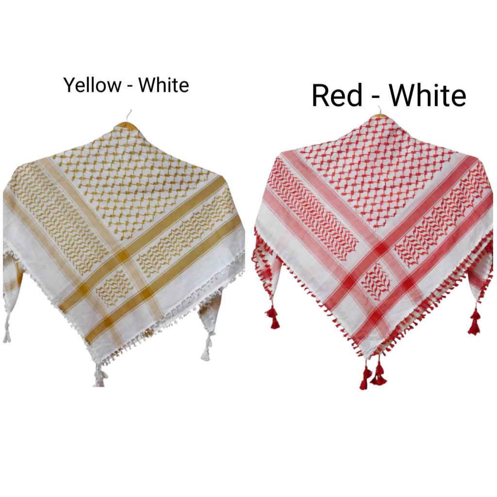 Keffiyeh Palestine Scarf Style, Cotton Arafat Hatta Arab Style ...