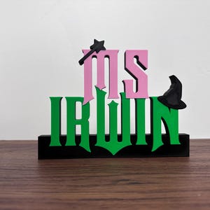 3D Printed Wicked Style Custom Name Plate - Etsy