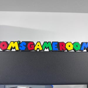 3D Printed Gaming Style Custom Name Plate - Etsy