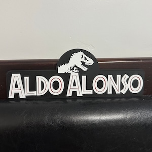 3D Printed Dinosaur Custom Name Plate - Etsy