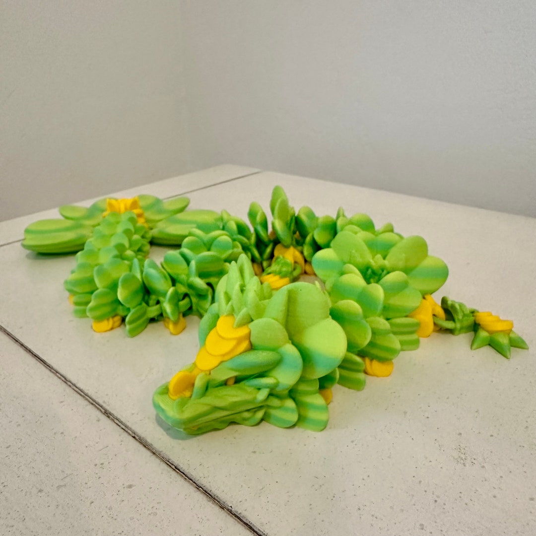 Giant 3D Printed Lucky Clover Dragon - Etsy UK