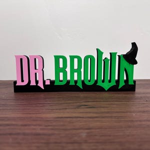 3D Printed Wicked Style Custom Name Plate - Etsy