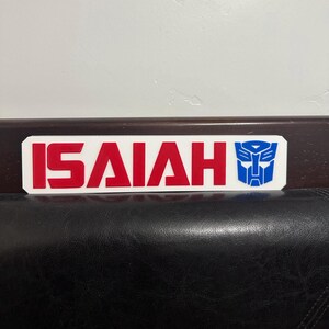 3D Printed Robot Style Nameplate - Etsy