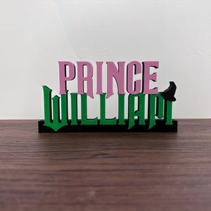 3D Printed Wicked Style Custom Name Plate - Etsy