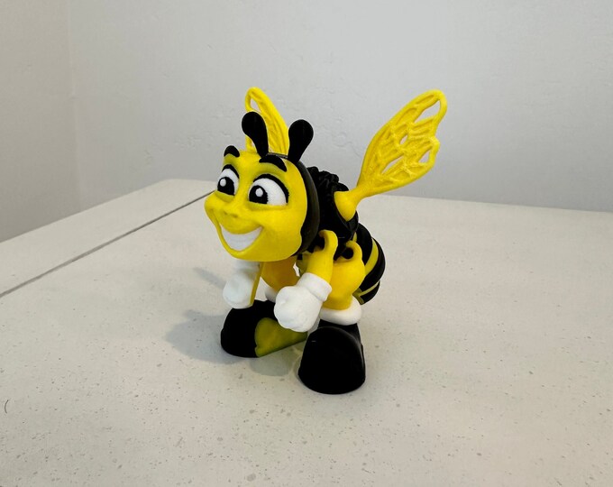 3D Printed Cute Flexi Bee Fidget Toy - Etsy