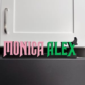 3D Printed Wicked Style Custom Name Plate - Etsy