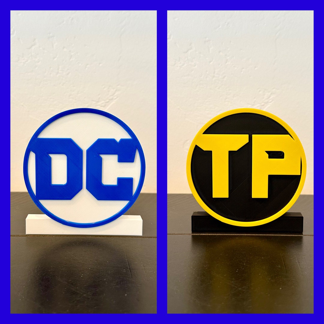 3D Printed Comic Book Initials - Etsy