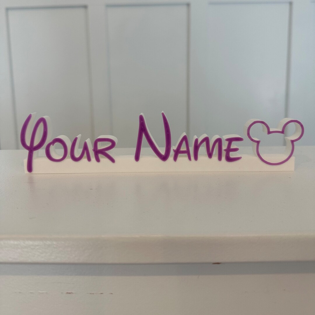 Disney Style Name Plates - Etsy