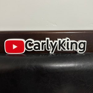 3D Printed Streaming Custom Nameplate - Etsy