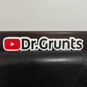 3D Printed Streaming Custom Nameplate - Etsy