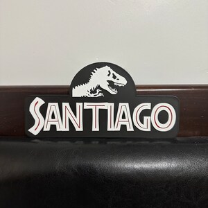 3D Printed Dinosaur Custom Name Plate - Etsy
