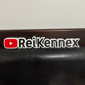3D Printed Streaming Custom Nameplate - Etsy