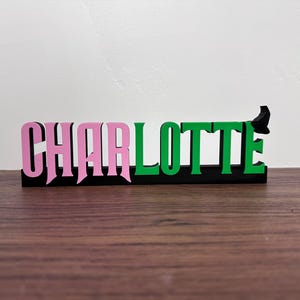 3D Printed Wicked Style Custom Name Plate - Etsy