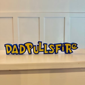 3D Printed Anime Style Name Plate - Etsy
