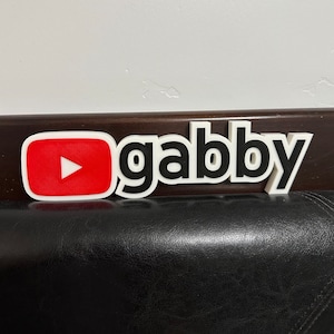 3D Printed Streaming Custom Nameplate - Etsy