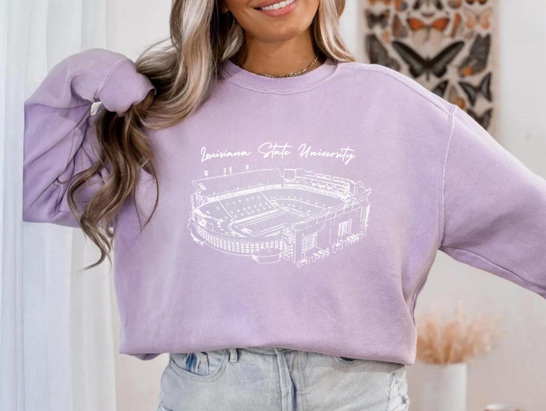 Louisiana State University Sweatshirt | College Apparel | Death Valley ...