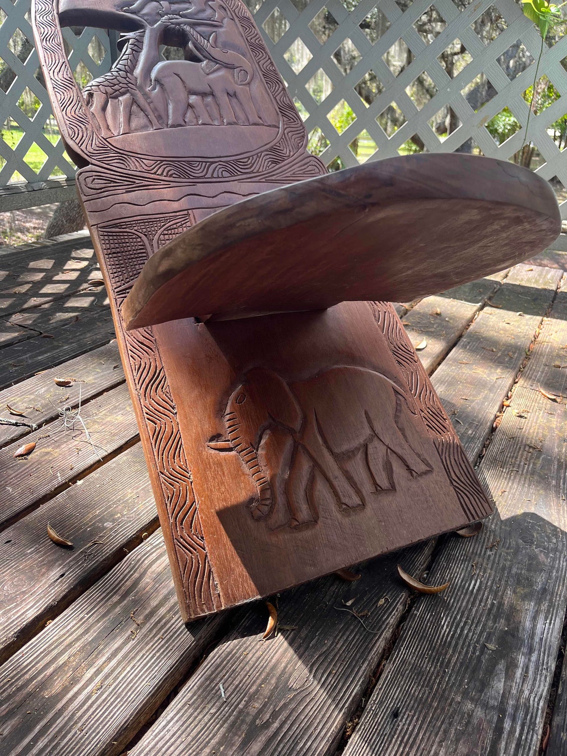 VINTAGE Tribal Hand Carved African Chair - Etsy