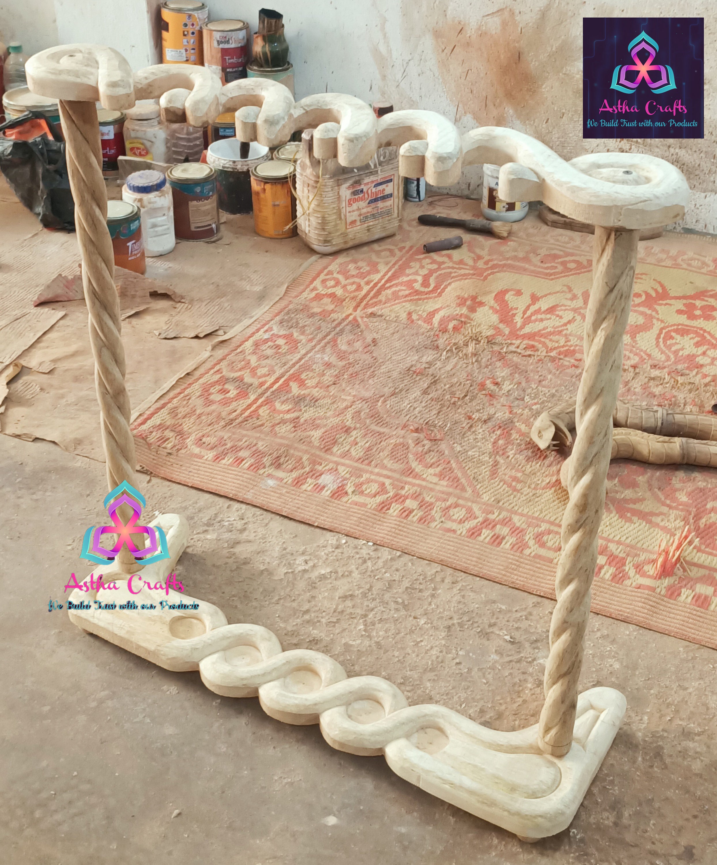 Handmade Wooden Carved Walking Canes Storage Rack/stick Stand/umbrella ...