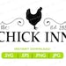 SVG Clipart - the Chick Inn Chicken Coop Digital Download - Etsy