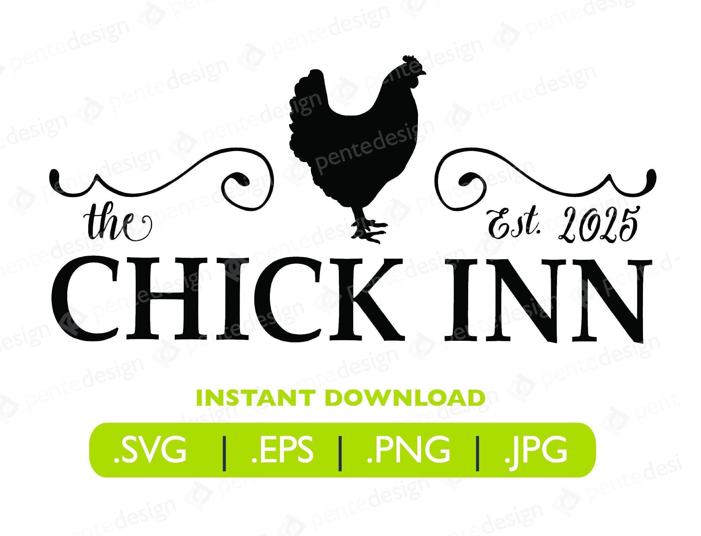 SVG Clipart - the Chick Inn Chicken Coop Digital Download - Etsy