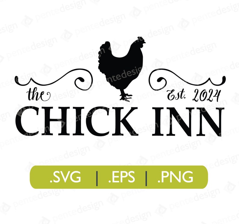 SVG Clipart - the Chick Inn Chicken Coop Digital Download - Etsy