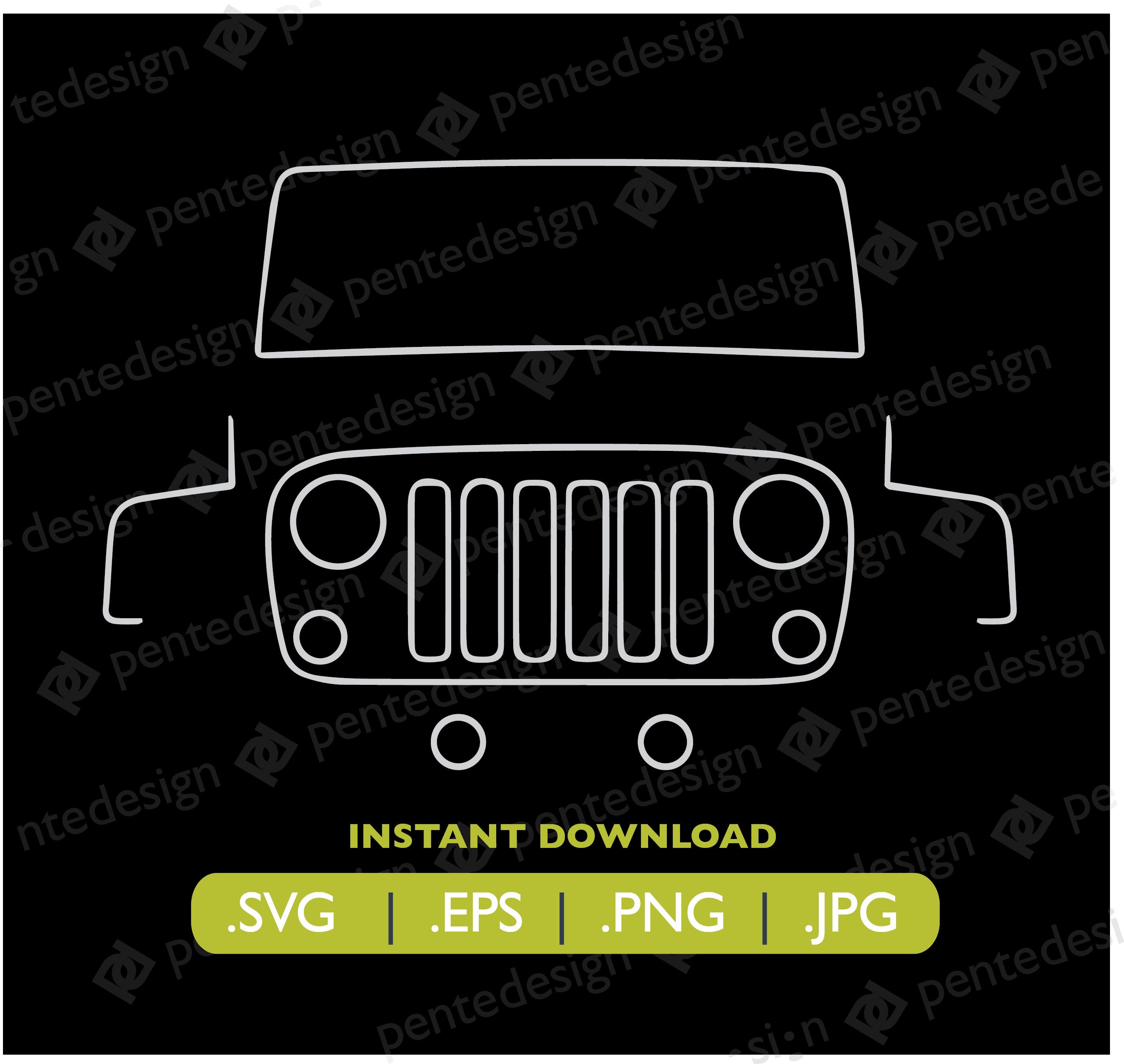 SVG Clipart Line Drawing off Road Vehicle Digital Download - Etsy