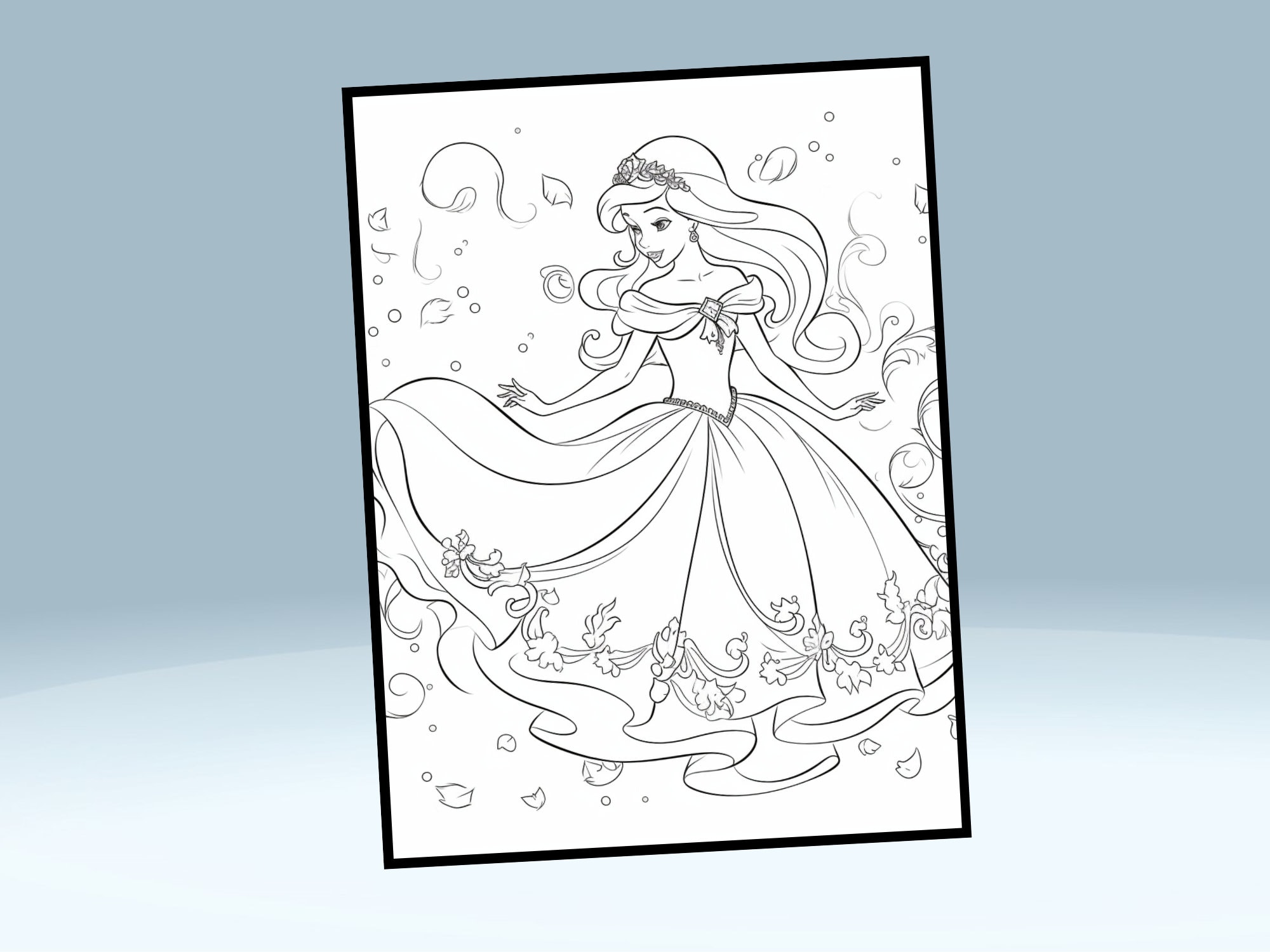 Coloring Book Pages Princess - Etsy