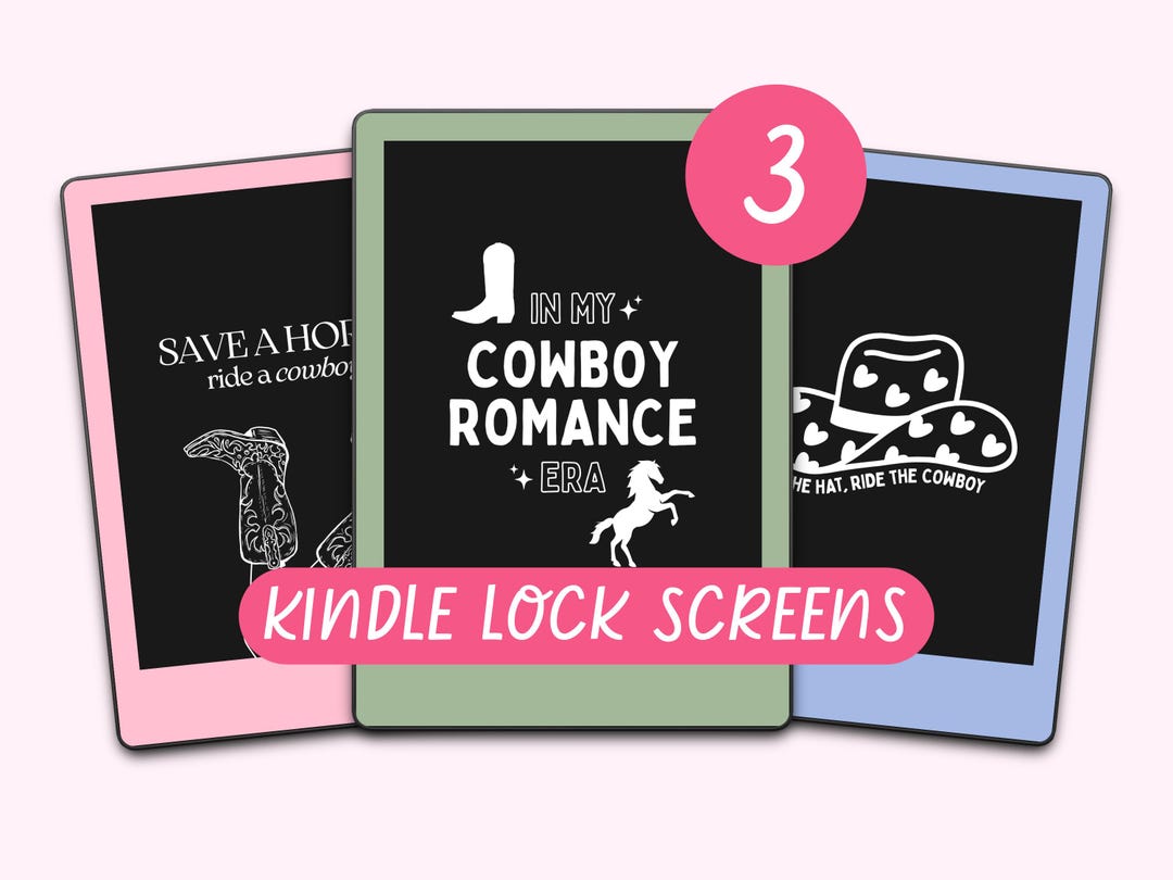 Kindle Lock Screen Cowboy Bundle, Ready-made Full Screen No Borders ...