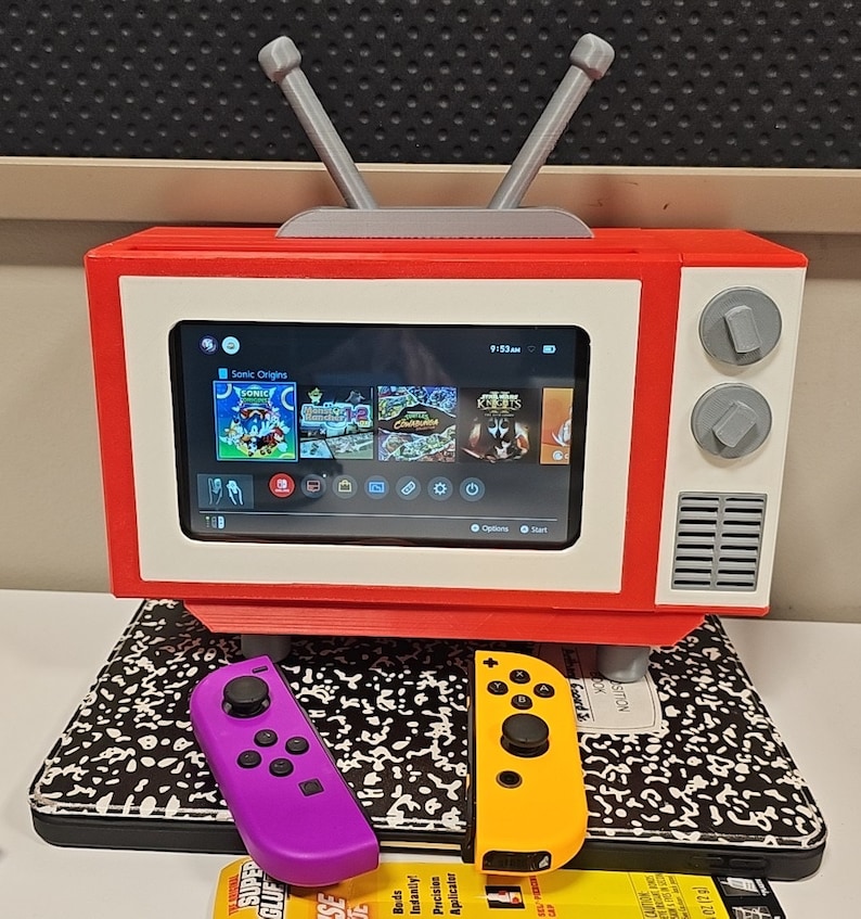 Retro Tv Nintendo Switch Display / Switch Holder / Gaming Accessory ...