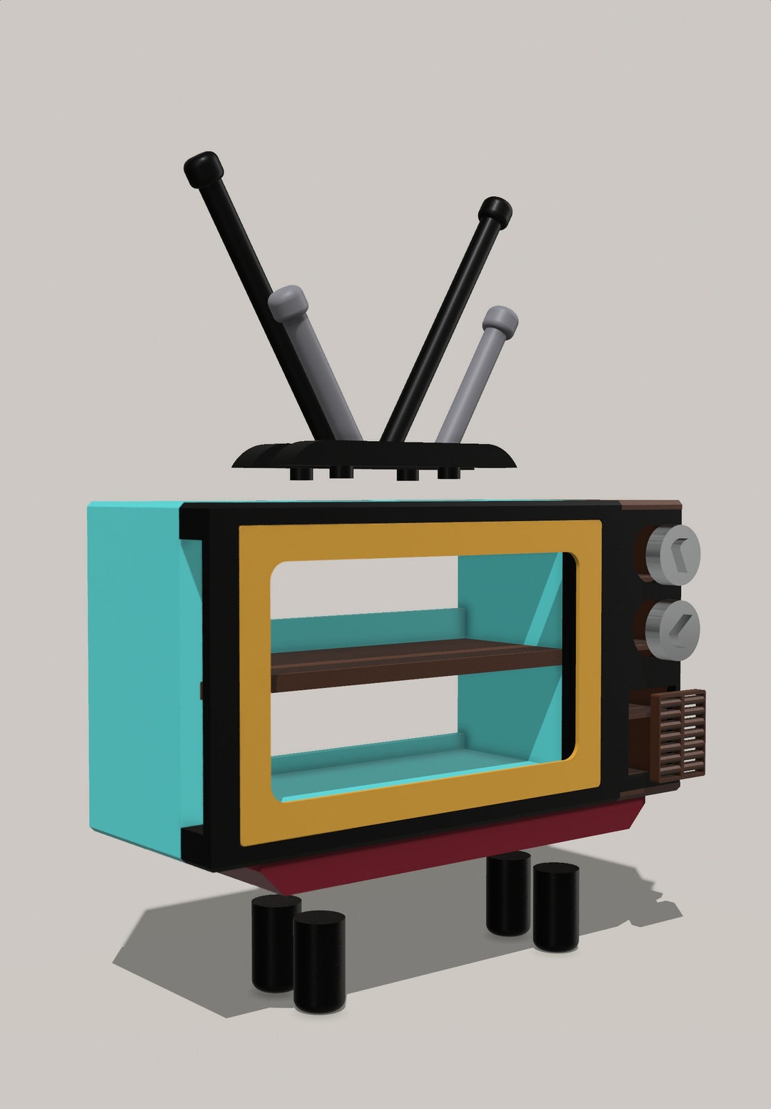 Retro Tv Switch Display / File Only / Digital Purchase / DIY - Etsy