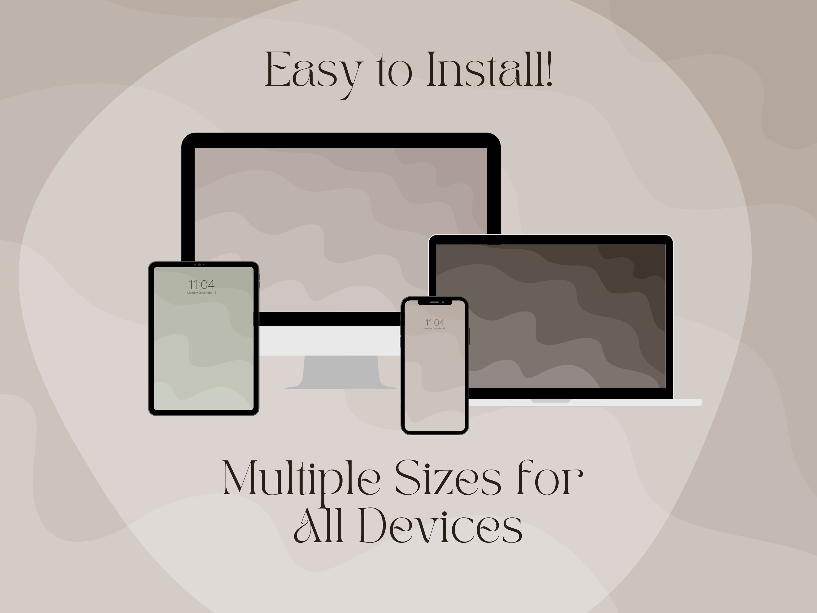 MacBook Neutral Waves Wallpaper for Matching Iphone, Ipad, Laptop ...