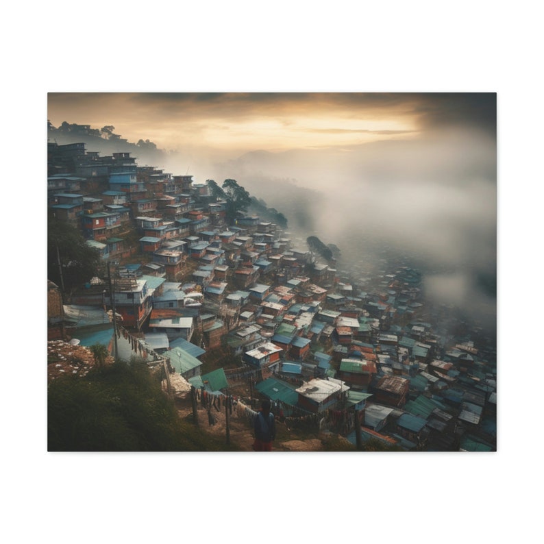 Lost in the Favelas. AI-GENERATED. Gallery Canvas Wraps. - Etsy