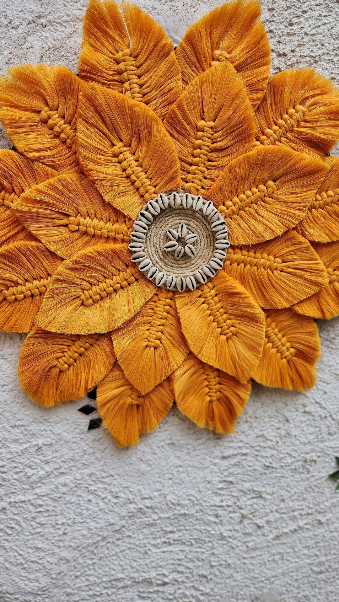 Macrame Handmade Woven Wall Art Bohemain Hanging Tapestry in Mango ...