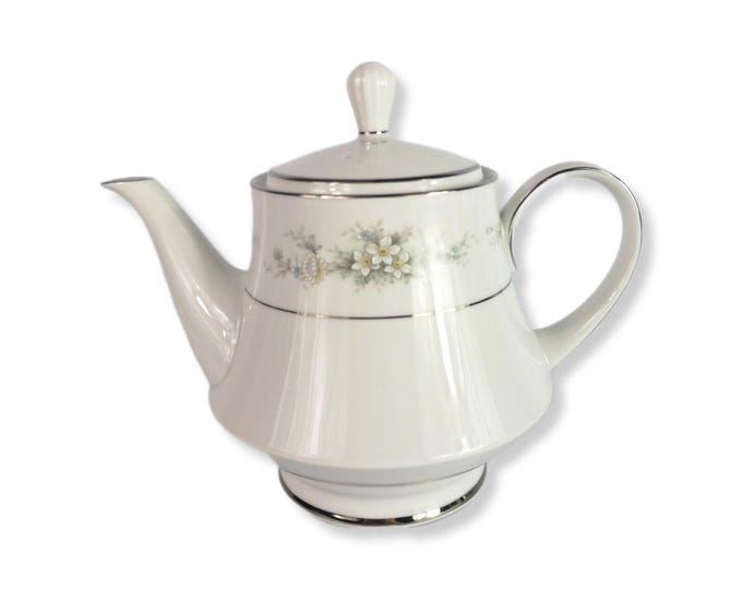 Vintage Noritake Melissa 3080 Teapot MINT Rare, Discontinued '79-'92 ...