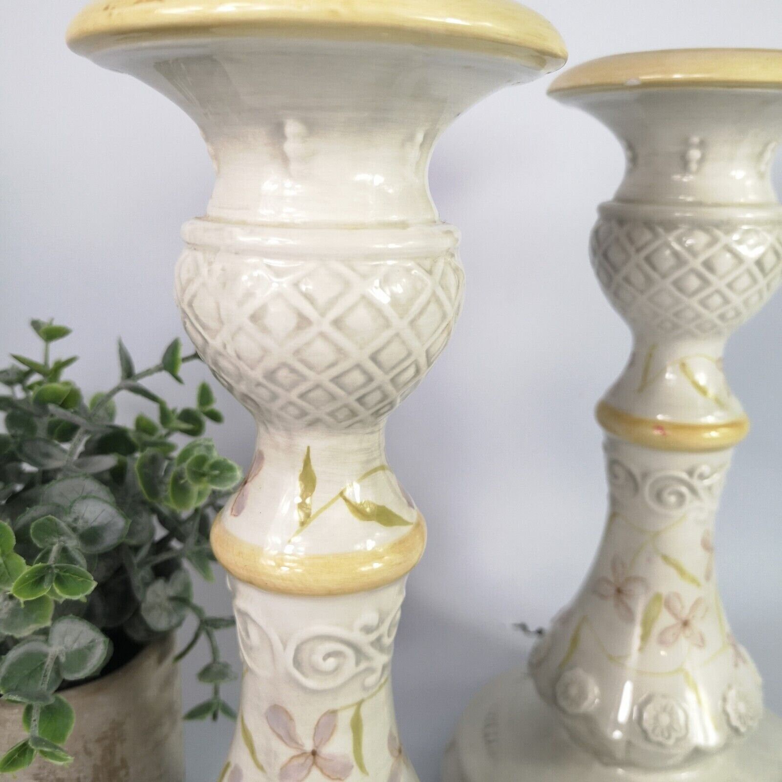 Pair of Tracy Porter 10.5 Large Cinderella Candle Sticks Hand Painted ...