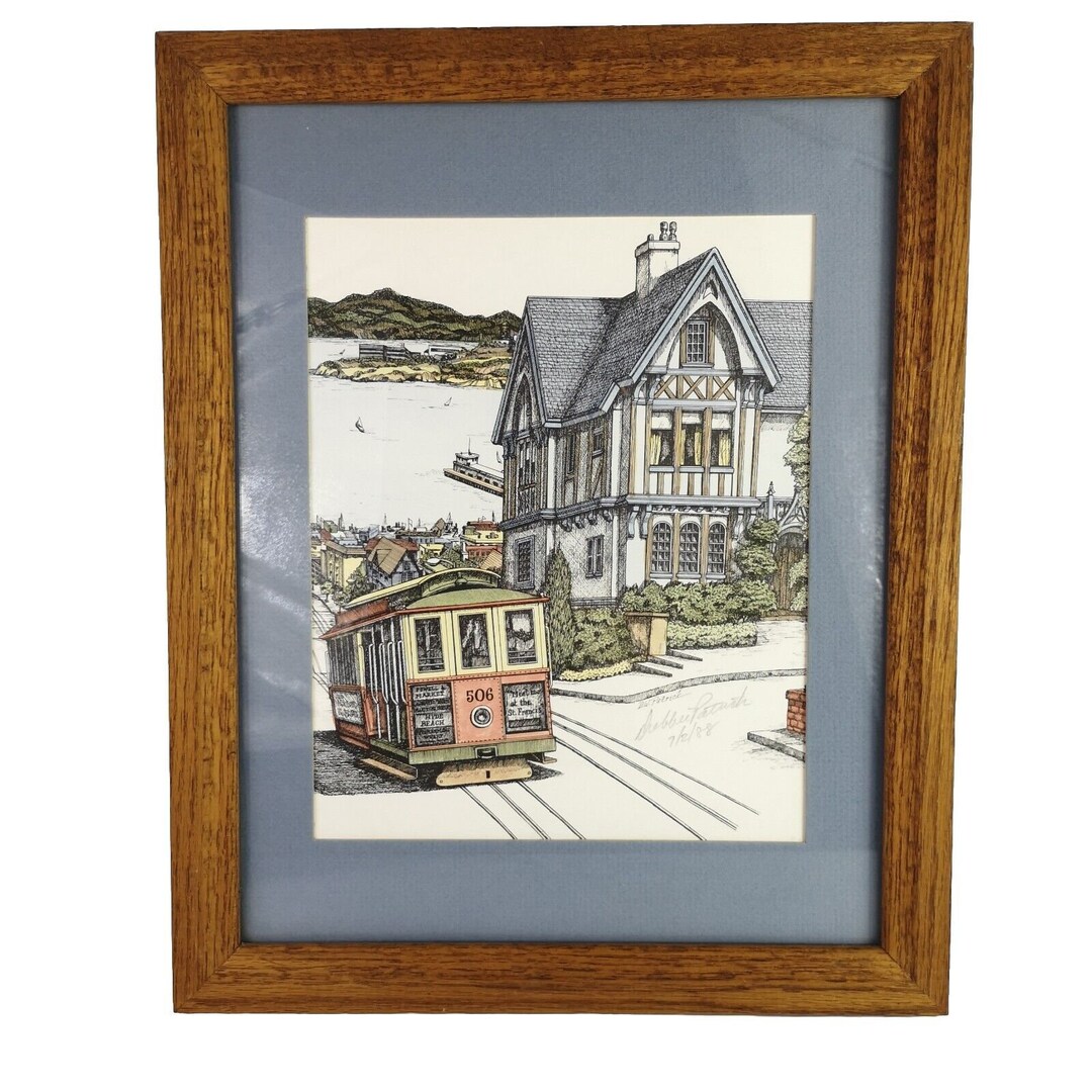 VTG 1988 Debbie Patrick Signed Framed Watercolor Lithograph San ...