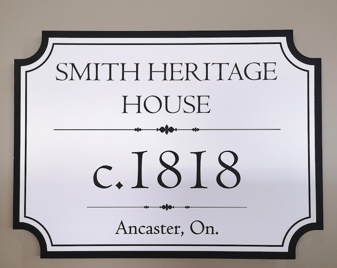 Custom Historic House Plaque Circa Plaque, Wooden Sign - Etsy