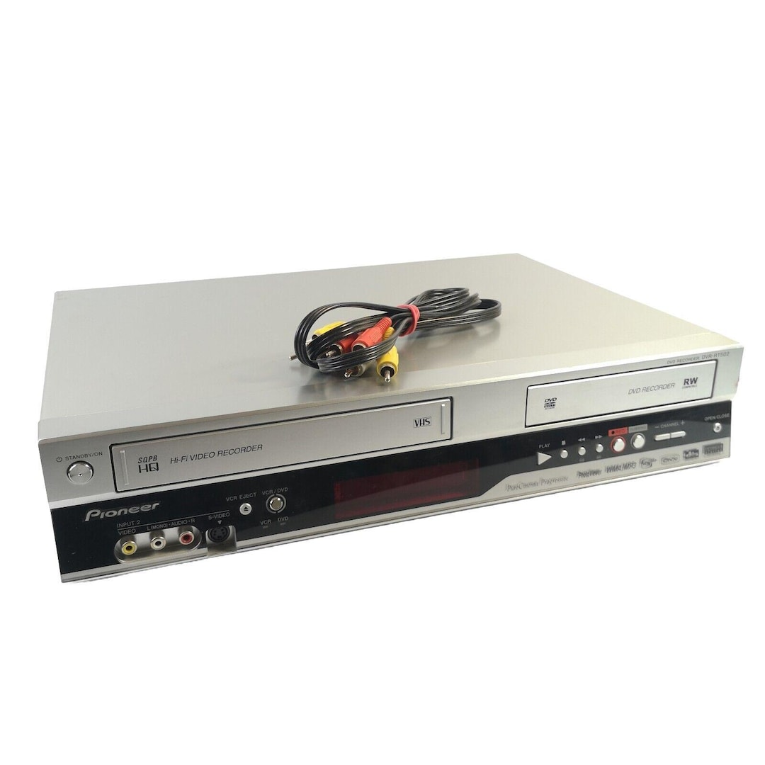 Pioneer Combo Dvd Player VCR VHS Video Cassette Recorder DVR-RT502-S No ...